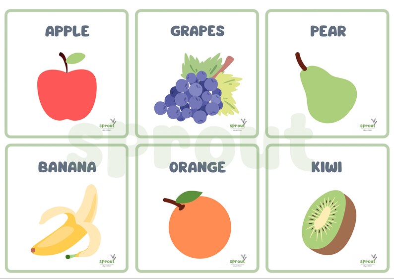 FIRST FLASHCARDS •digital File• - Etsy