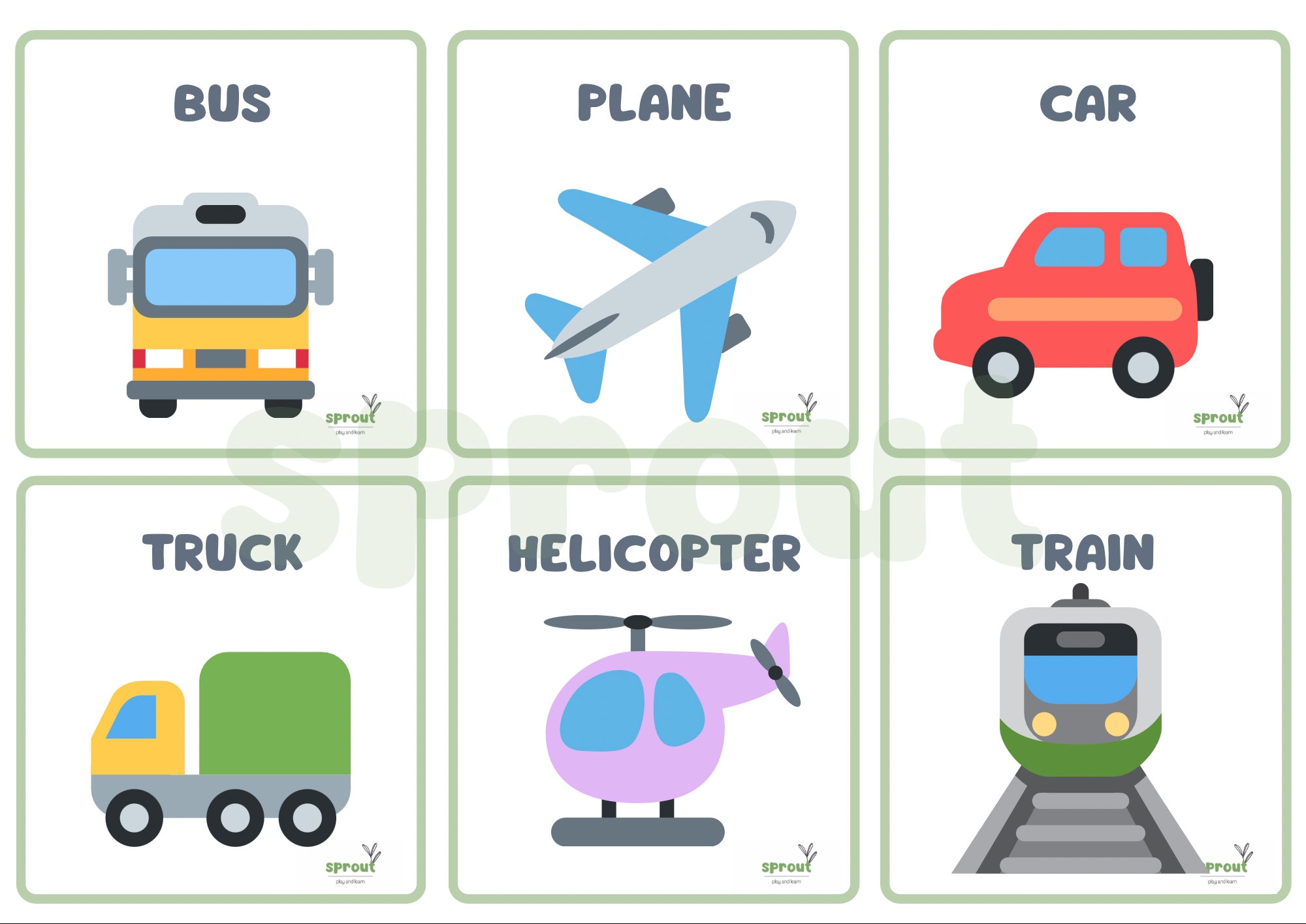 FIRST FLASHCARDS •digital File• - Etsy