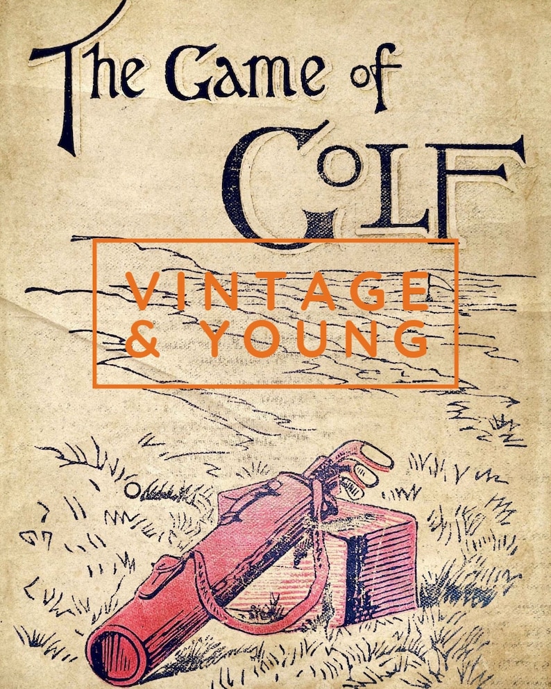 Vintage Golf Wall Art Print Vintage Paper Ephemera Digital - Etsy