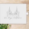 LDS Temple Recommend Holder, San Diego California Temple Faux Leather ...