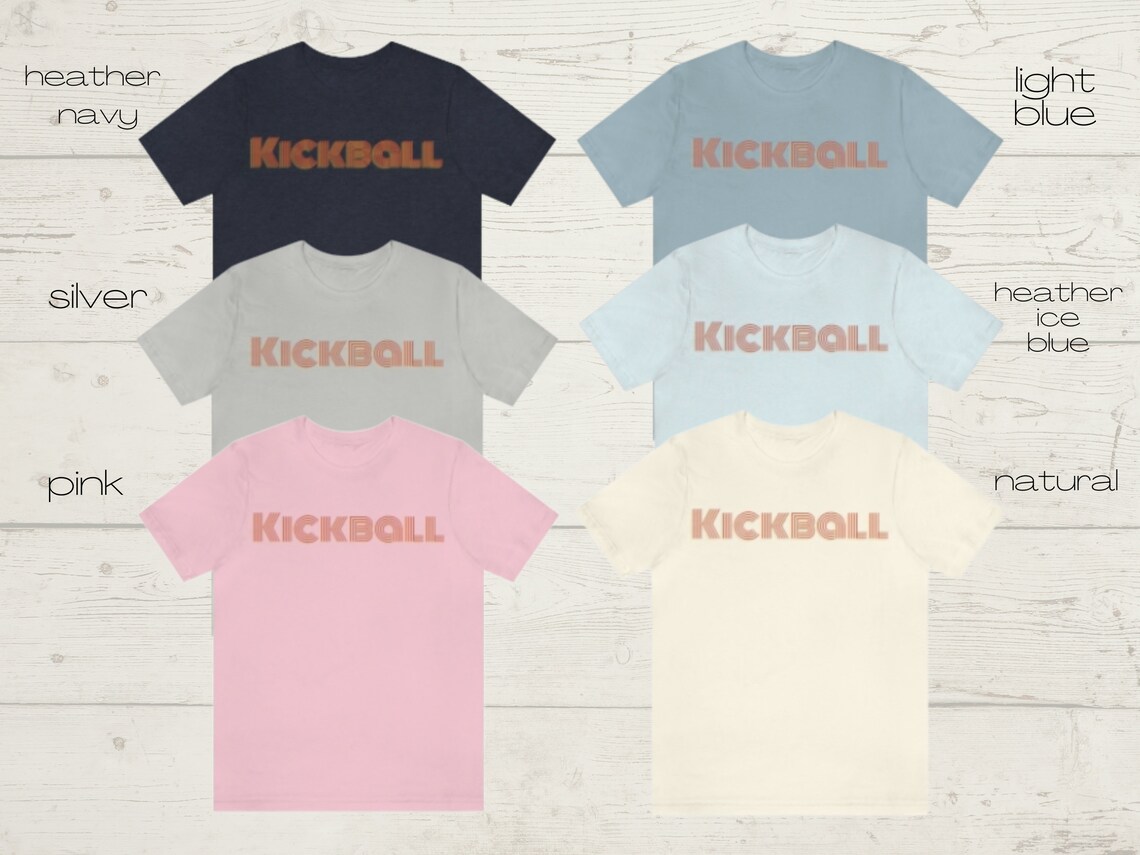 Kickball Unisex Tee, Kickball Player Shirt, Team Kickball Shirt, Retro ...