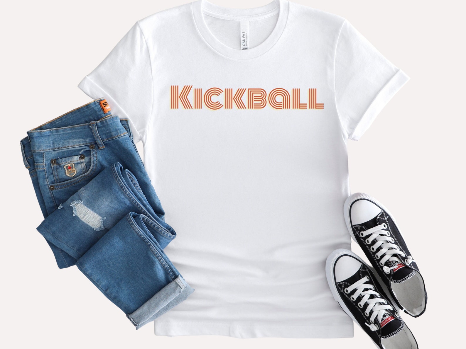Kickball Unisex Tee, Kickball Player Shirt, Team Kickball Shirt, Retro ...