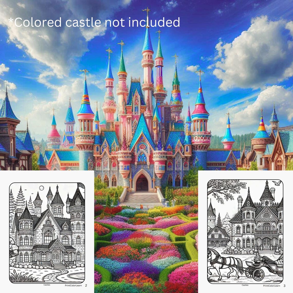 Enchanted Castles Majestic Mansions Fairy Tale Fortresses Magical ...