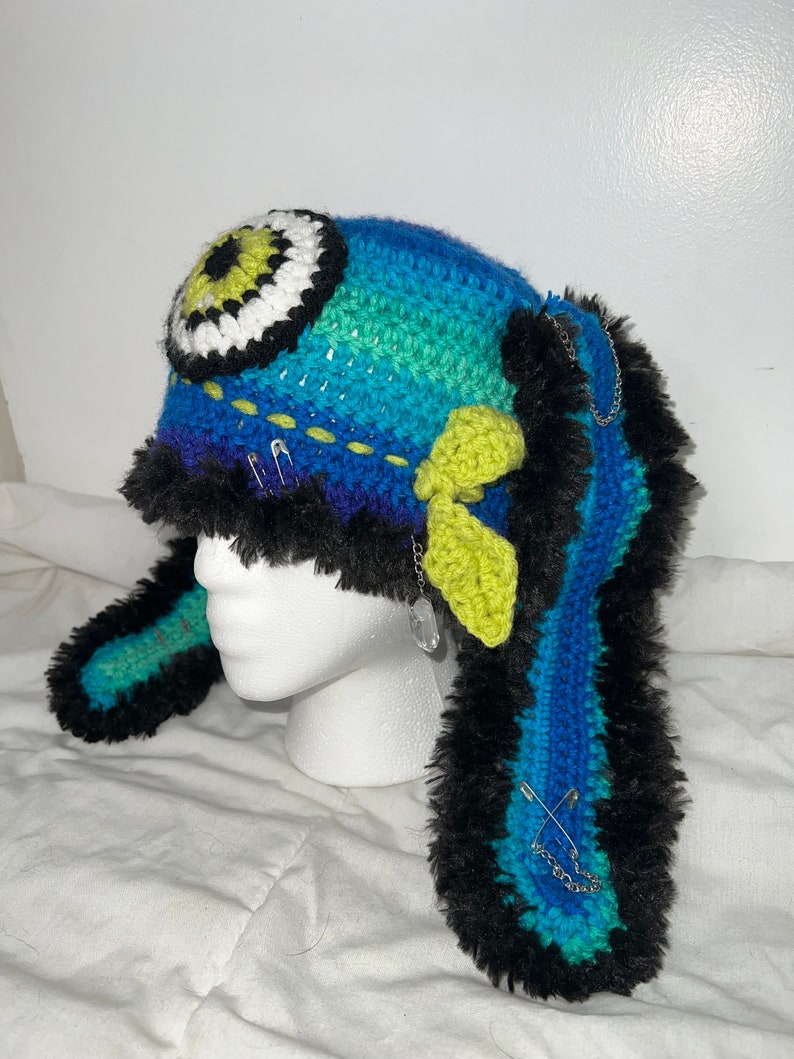 Ocean Eye Edm Cyclops Bunny Bucket Hat Etsy