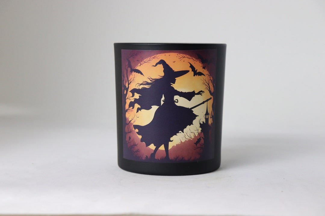 Moss and Wild Berries Candle Matte Black Jar Witch Halloween Graphic - Etsy