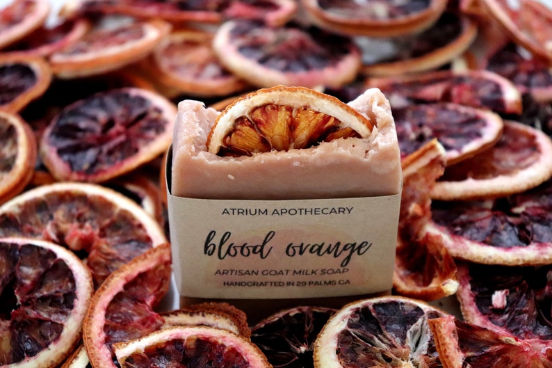 Blood Orange Soap Handmade Artisan Natural Soap | Holiday Gift | Goat ...