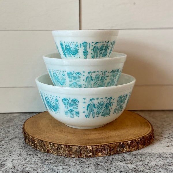 Blue Amish Butterprint Pyrex - Etsy