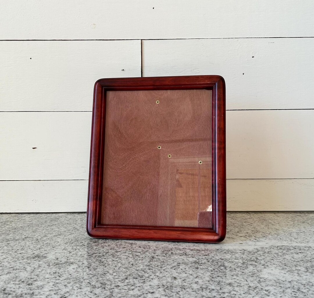 Vintage 8x10 Solid Wood Picture Frame Mahogany Finish, Rustic Photo ...