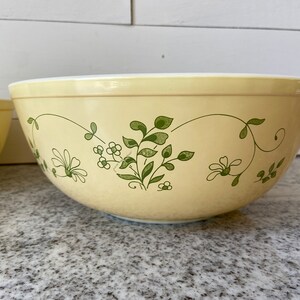 Vintage Pyrex Shenandoah or Wintergreen Complete Mixing Bowl Set 401 ...