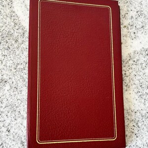 Vintage Burgundy Faux Leather Photo Album, Holson 3-ring Binder With ...