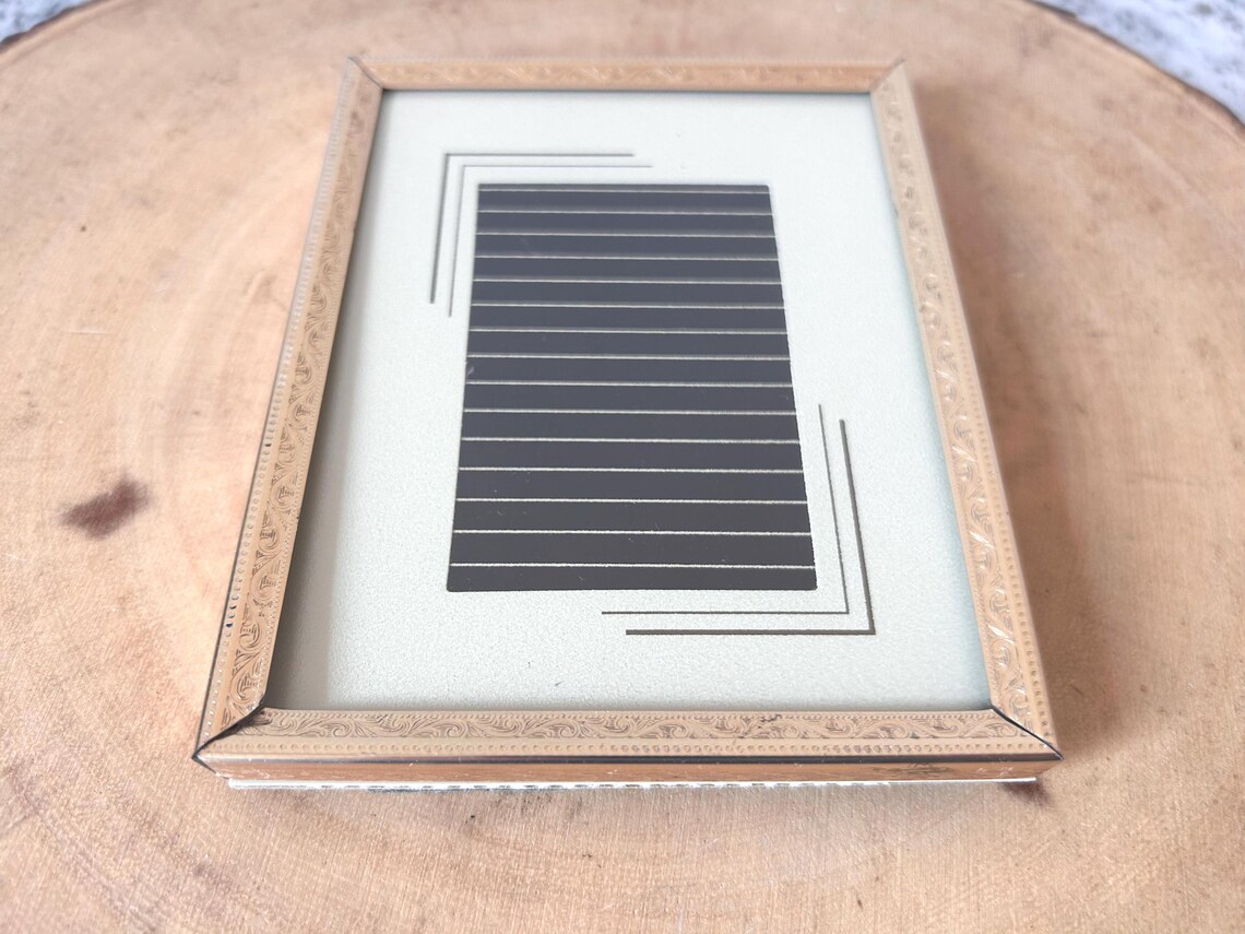Vintage 4x5 Gold Metal Picture Frame With Ornate Etched Edge, Small ...