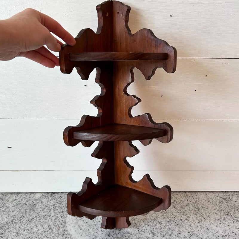 Rustic Corner Shelf - Etsy