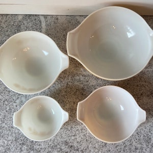 Vintage Butterfly Gold Pyrex Cinderella Mixing Bowl Set 441 444, 1970s ...