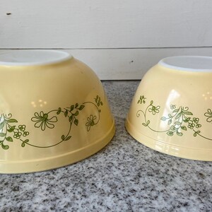 Vintage Pyrex Shenandoah or Wintergreen Complete Mixing Bowl Set 401 ...