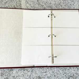 Vintage Burgundy Faux Leather Photo Album, Holson 3-ring Binder With ...