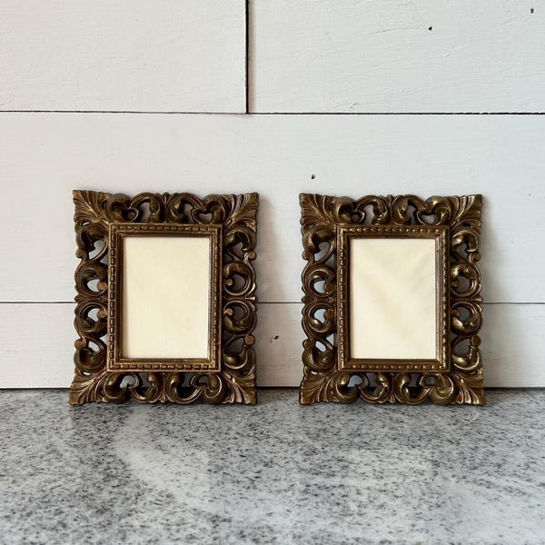 Vintage Style Gold Picture Frames - Etsy
