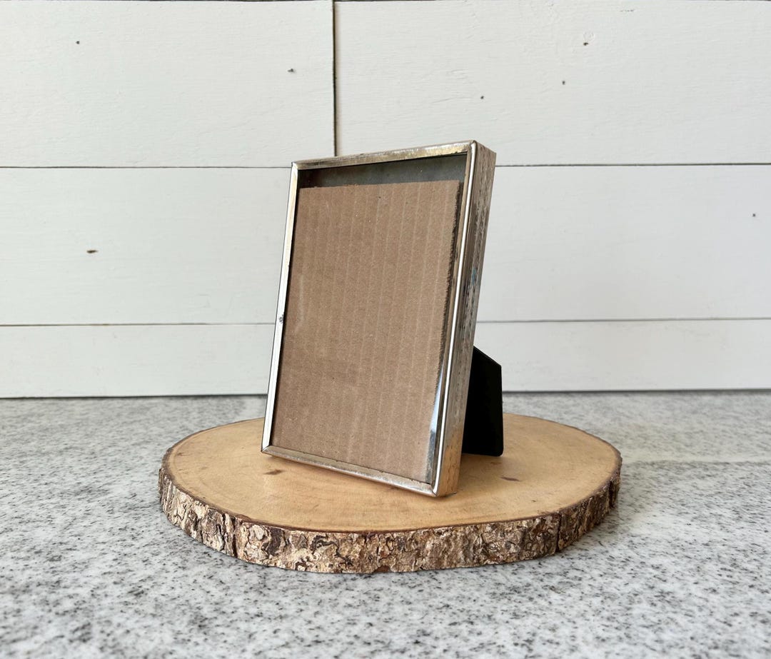 Vintage 5x7 Embossed Gold Metal Thick Picture Frame, Mid-century Modern ...