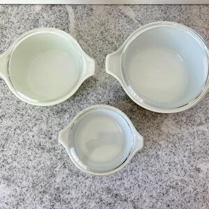 Vintage Spring Blossom Pyrex Round Casserole Set 6 Pieces 473 - 475 ...
