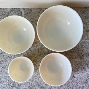 Vintage Pyrex Shenandoah or Wintergreen Complete Mixing Bowl Set 401 ...