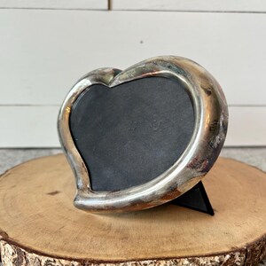Vintage Silver-plated Heart Shaped Photo Frame by Godinger, Victorian ...