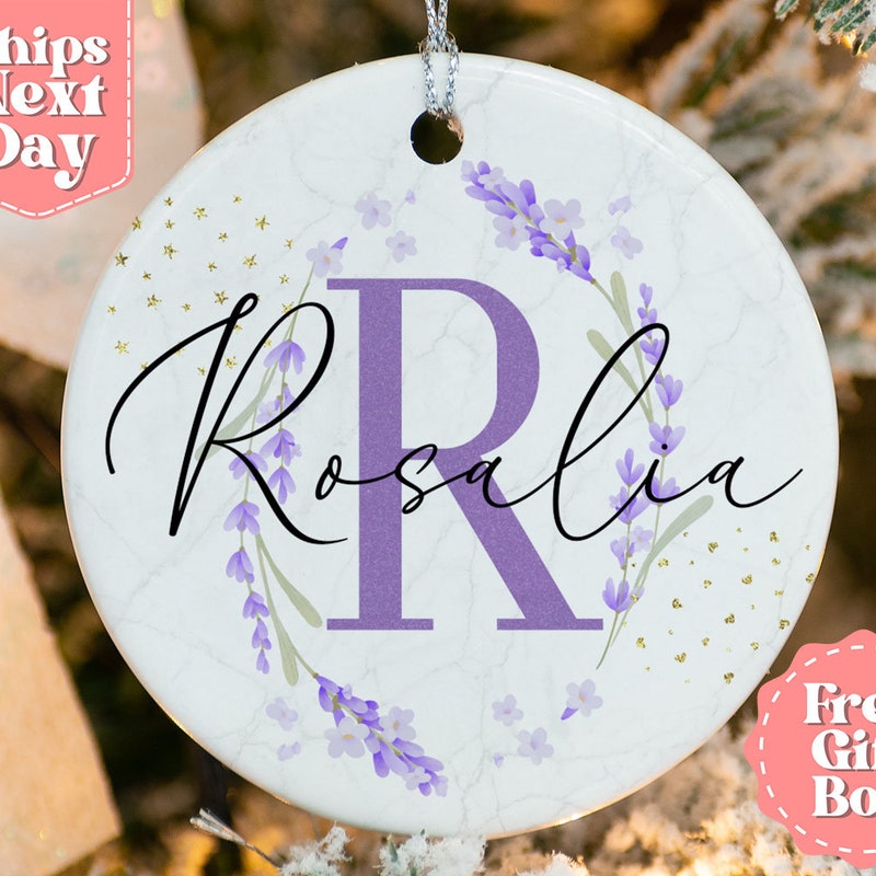 B Monogram Ornament - Etsy