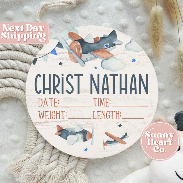 Birth Announcement Sign Boy - Etsy