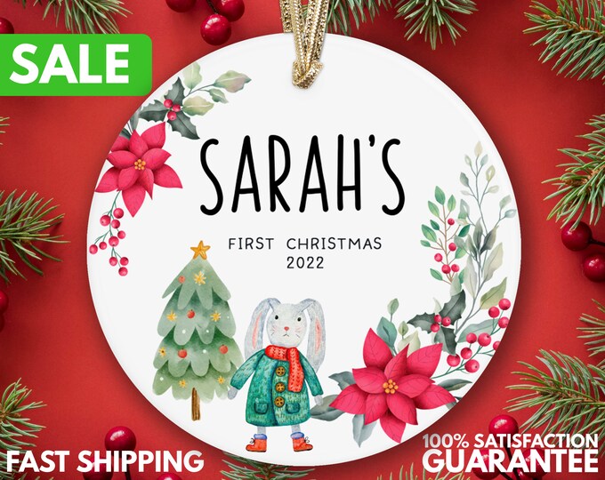 Personalised Baby's First Christmas Ornament Personalized First ...