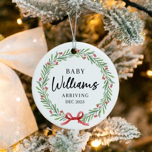 Newborn Arrival Ornament - Personalized Baby Ornament - Newborn Baby ...