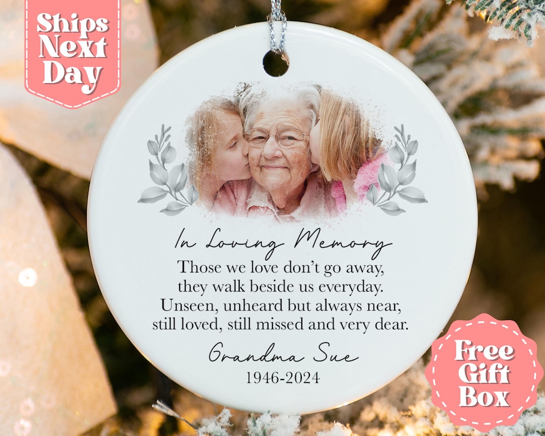 Personalized in Loving Memory Christmas Ornament - Keepsake Photo Gifts ...