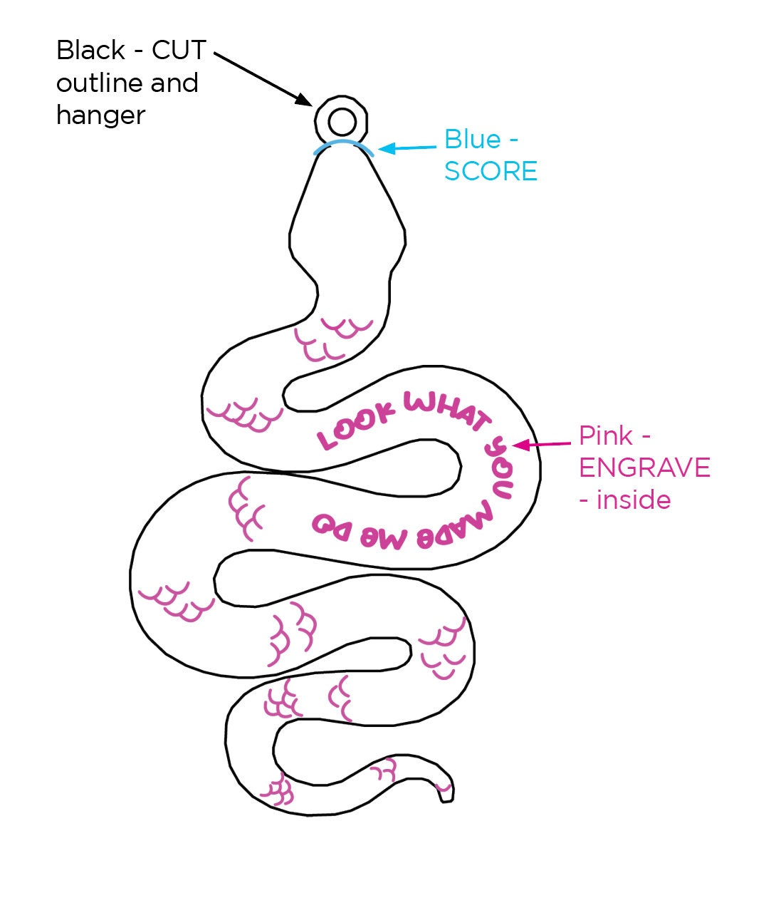 Snake Ornament - Fan Art | DIGITAL FILE - Etsy