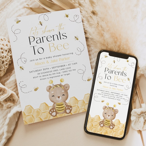 Honoring Parents to Be Invitation - Etsy