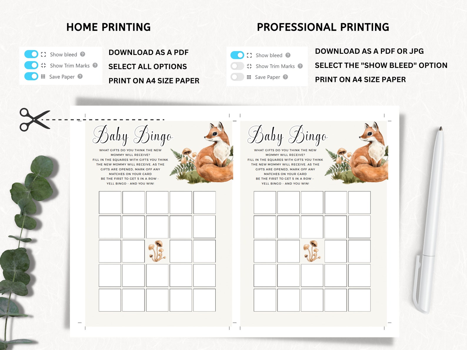 Woodland Baby Shower Bingo. Find the Guest Bingo Printable. - Etsy