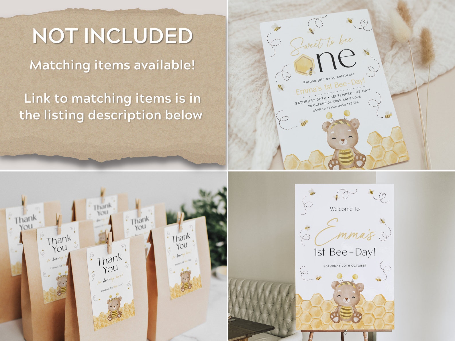 EDITABLE First Bee Day Capri Sun Favors. Honey Bee 1st Birthday Juice ...