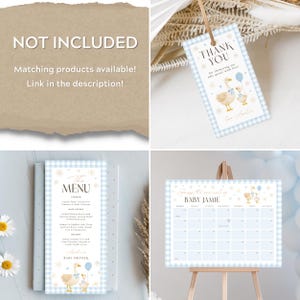 Goose Baby Shower Garland. Printable Mother Goose Bunting Banner. One ...