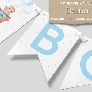 Teddy Bear Banner. Gender Reveal Decor. Boy OR Girl Banner Ideas ...