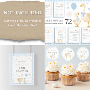 Goose Baby Shower Garland. Printable Mother Goose Bunting Banner. One ...