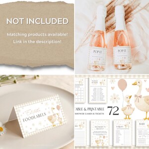 Goose Baby Shower Banner. Printable Mother Goose Bunting Garland. One ...