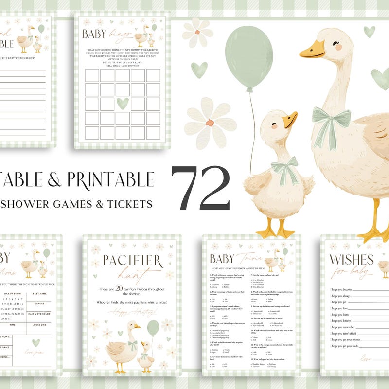 Goose Game Template - Etsy UK