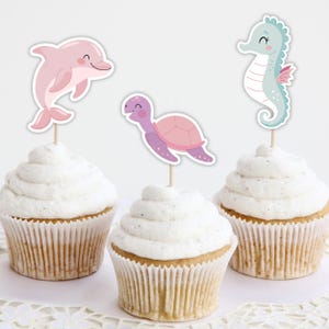 Under the Sea Cutout. Ocean Animal Cake Topper. Sea Creature Cake ...