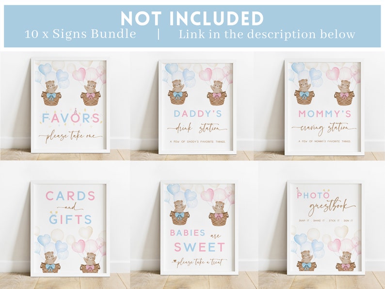 Teddy Bear Banner. Gender Reveal Decor. Boy OR Girl Banner - Etsy