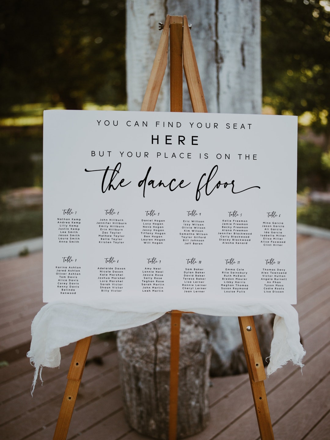 Wedding Seating Chart. Seating Chart Wedding. Wedding Signage Wedding ...