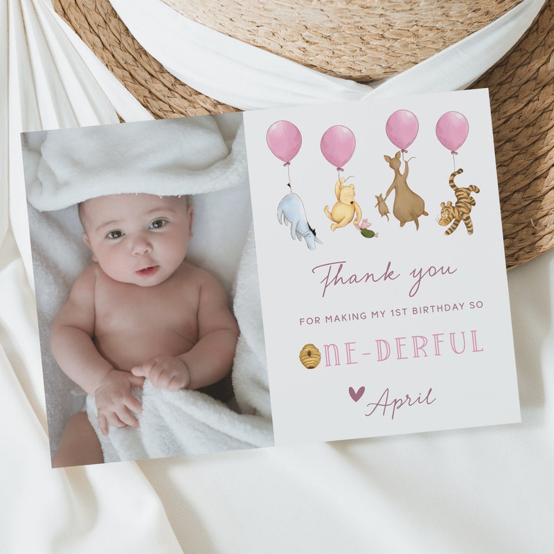 Pooh Themed Thank You Cards - Etsy UK