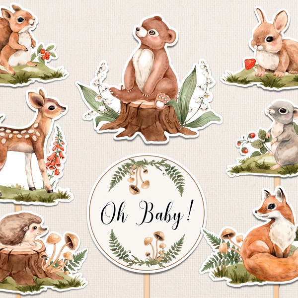 Fox Cupcake Topper - Etsy