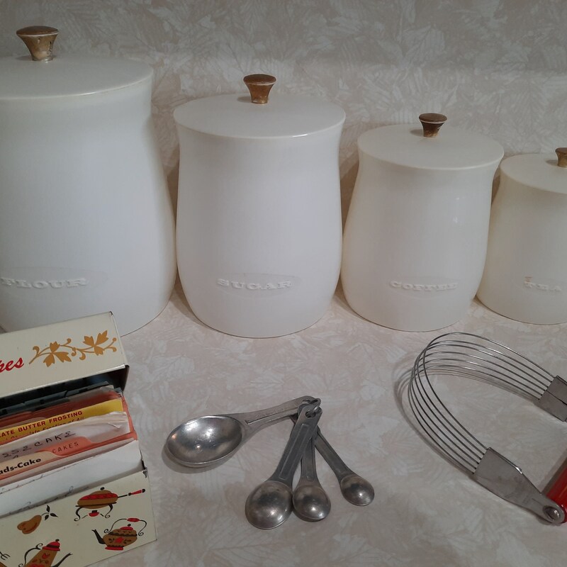 Retro Plastic Canister Set - Etsy