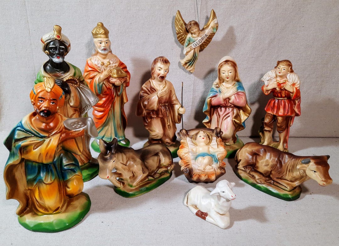 Vintage 1950s Nativity Set - Etsy
