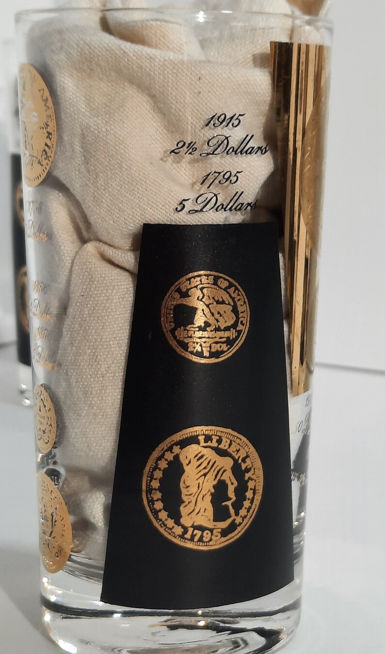 Gold Coin Glasses - Etsy