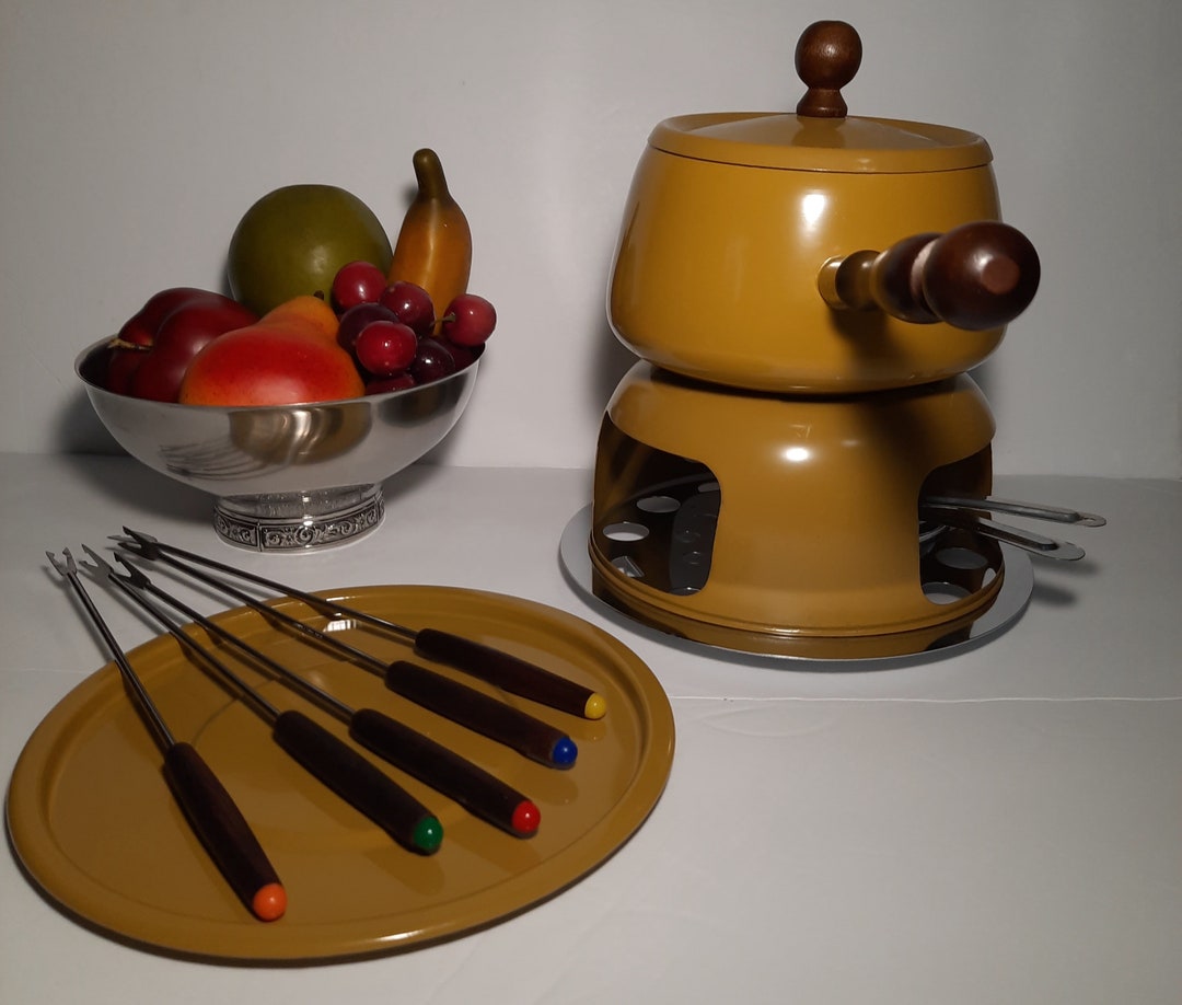 70s Fondue Set - Etsy