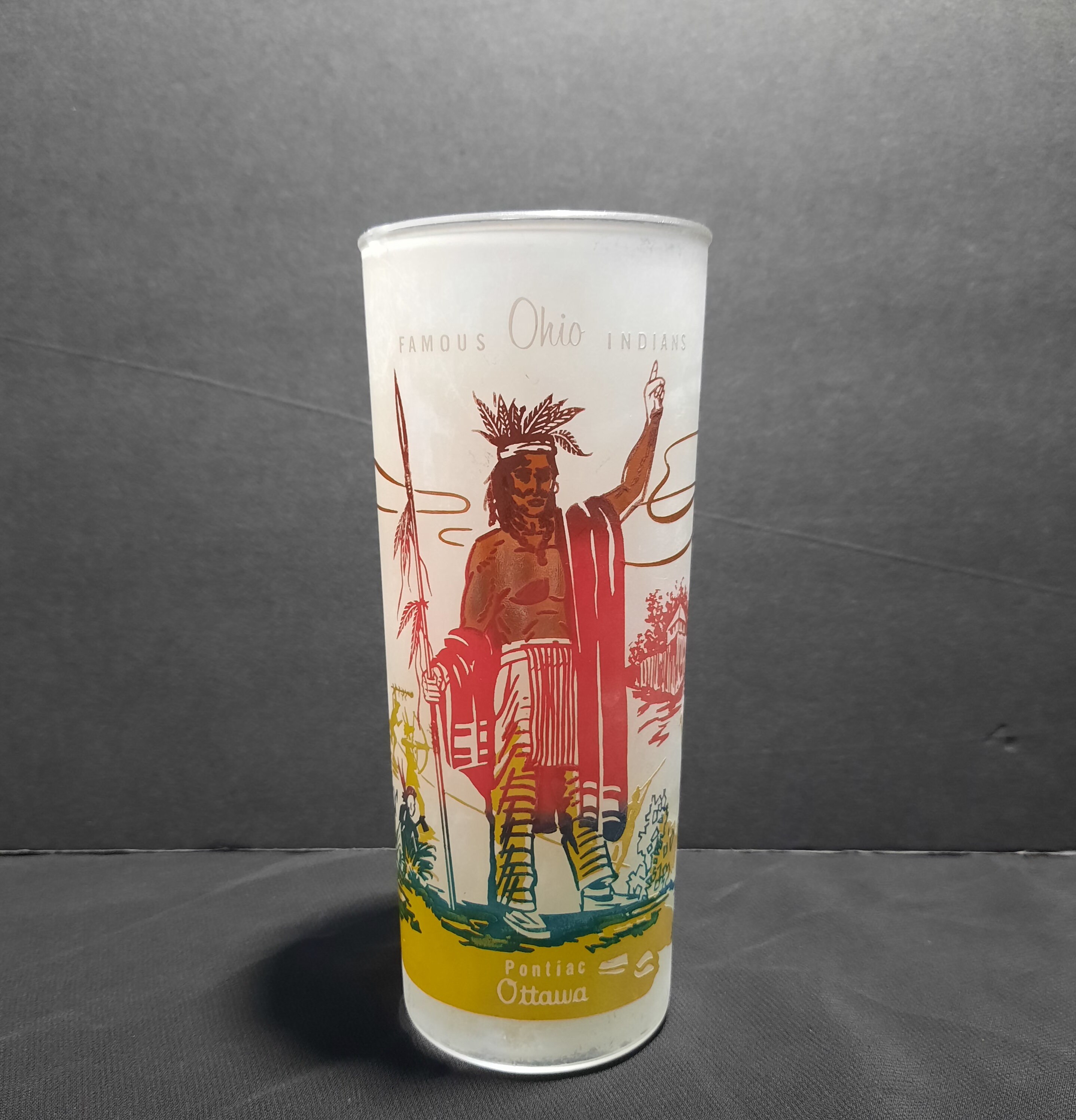 6 Vintage Famous Ohio Indian Glasses From Bonded Oil - Etsy