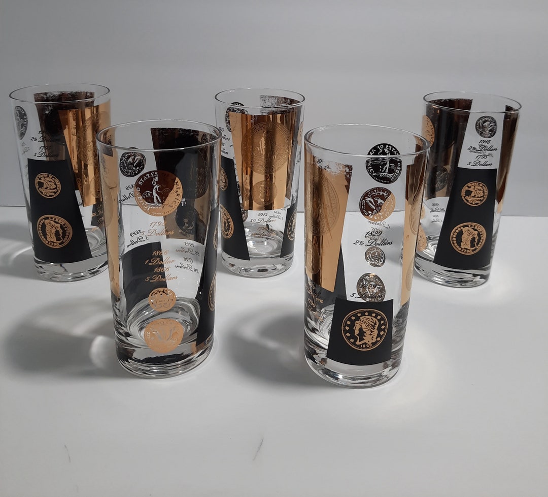 Gold Coin Glasses - Etsy