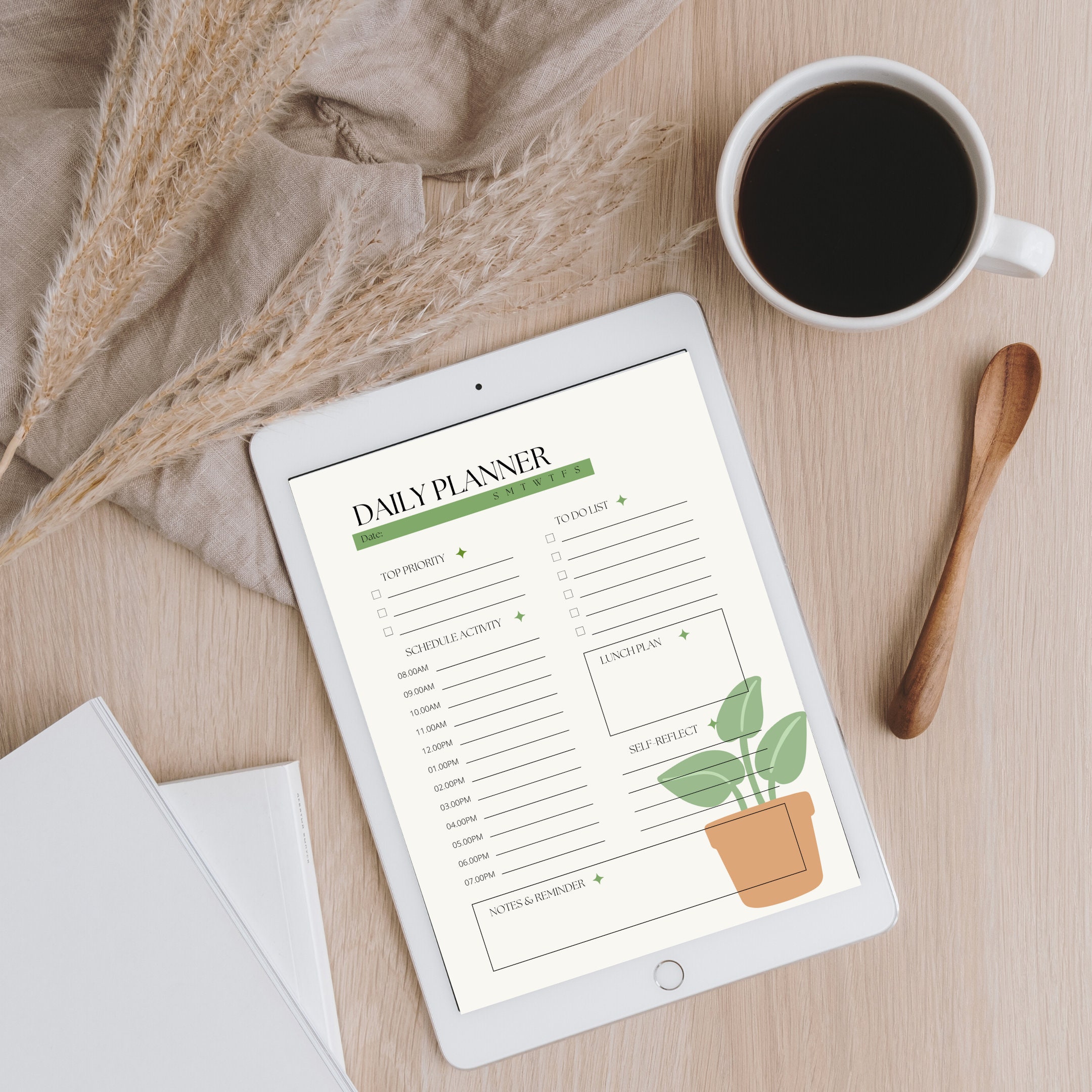 Editable Daily Planner | Printable Planner | Digital Planner | Daily ...